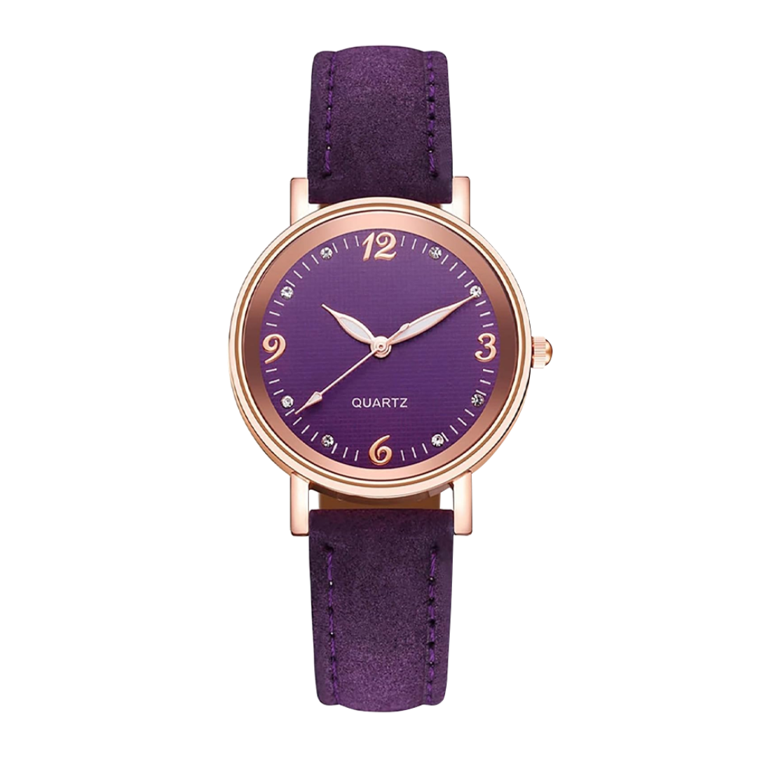 Elizabeth | Classic Leather Band Women’s Watch – Austin & Olivia Jewelry