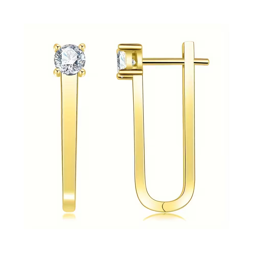 Elegant Gold Crystal Earrings – Austin & Olivia Jewelry