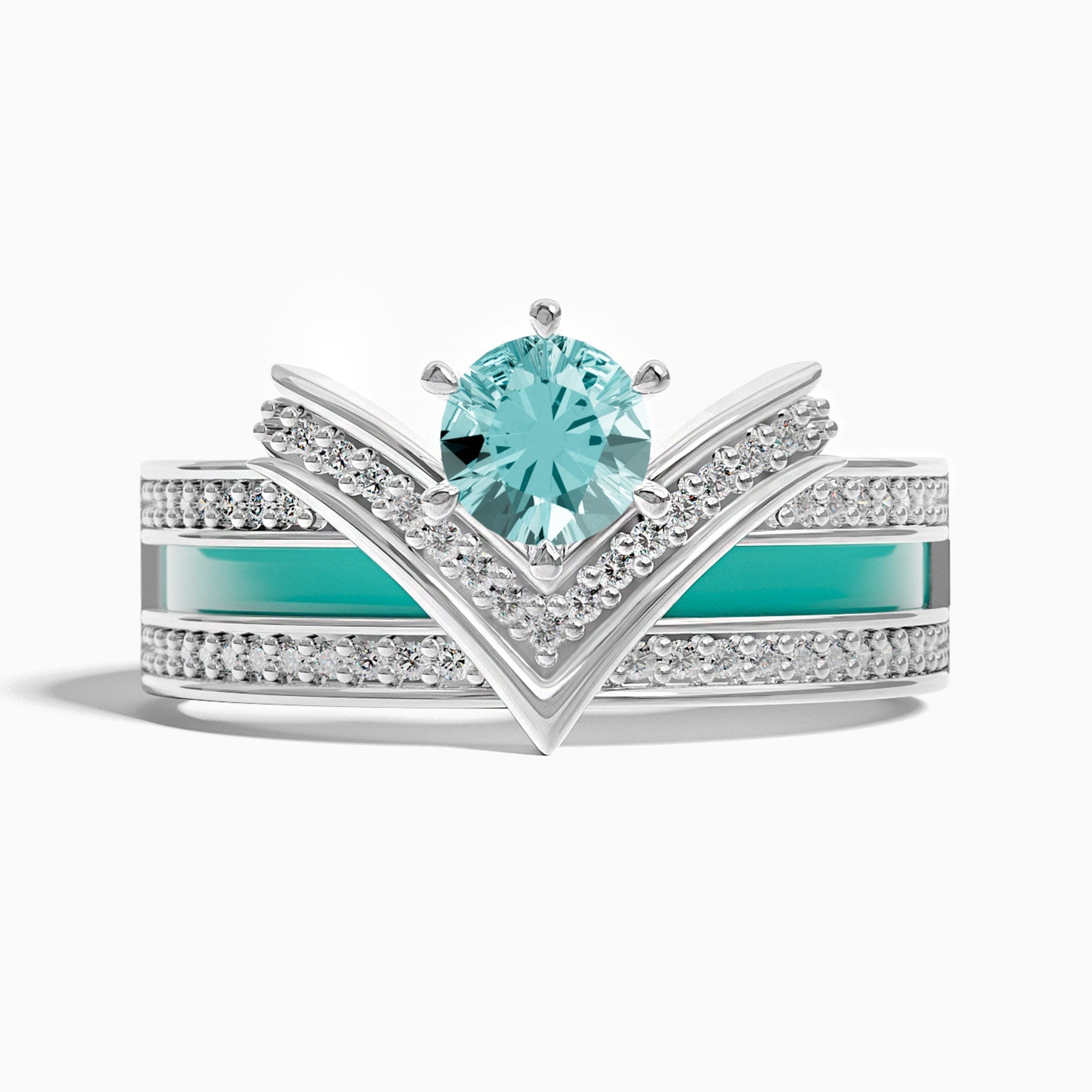 Crowned Noble Ring - Aquamarine – Austin & Olivia Jewelry