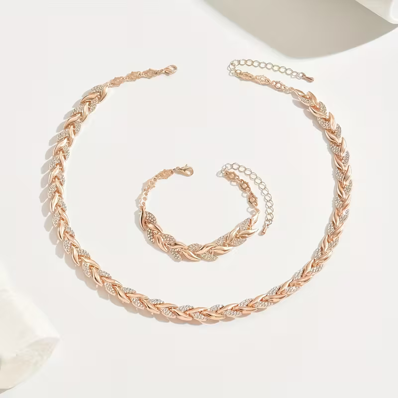 Crystal-Accented Twist Duo – Austin & Olivia Jewelry