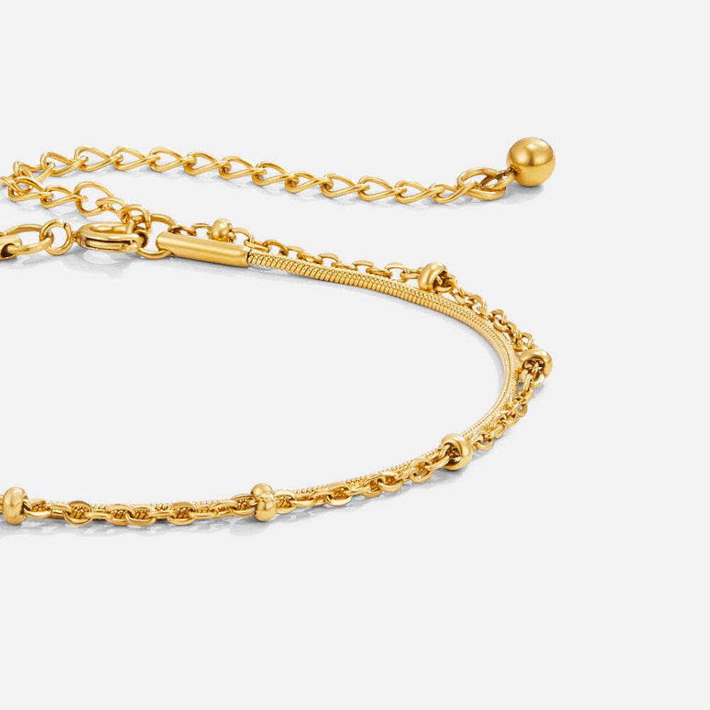 Pia Gold Layered Bracelet – Austin & Olivia Jewelry